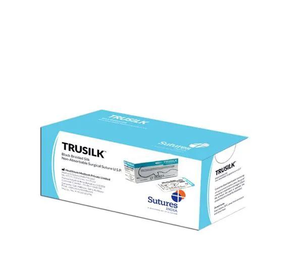 Fire sutura neresorbabile matase TRUSILK cu ac – Medizone