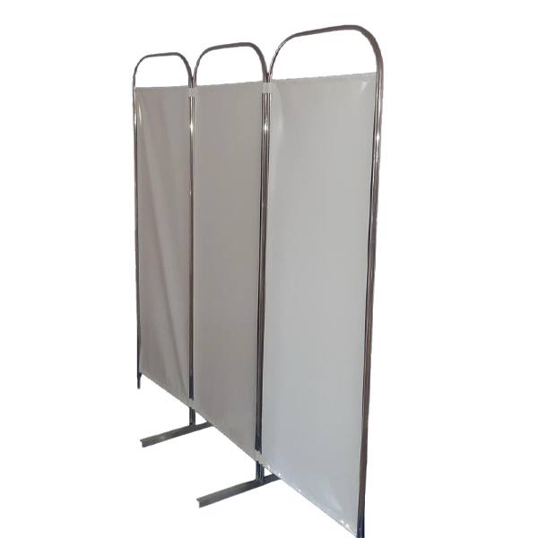 Paravan medical, cadru inox, cu 3 segmente – Medizone